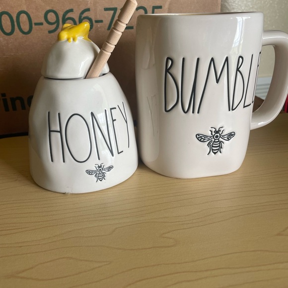 Rae Dunn | Kitchen | Rae Dunn Bumble Bee Mug And Honey Pot | Poshmark